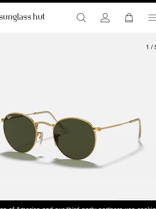 Ray-Ban | Accessories | Rayban Gold Frame Sunglasses With Dark Green ...